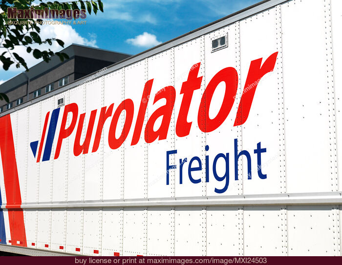 Purolator truck. Stock Photo MXI24503