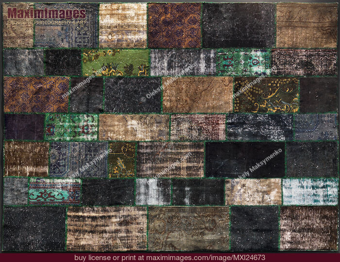 Carpet made of patches. Stock Photo MXI24673