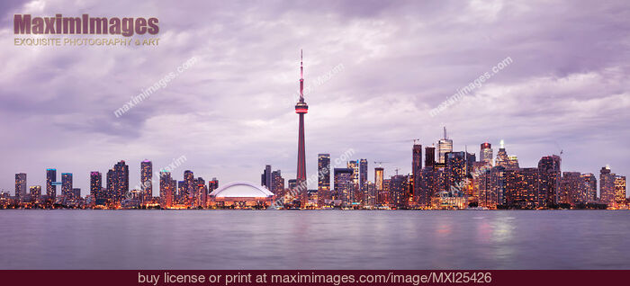 Toronto downtown skyline panoramic city scenery. Stock Photo MXI25426