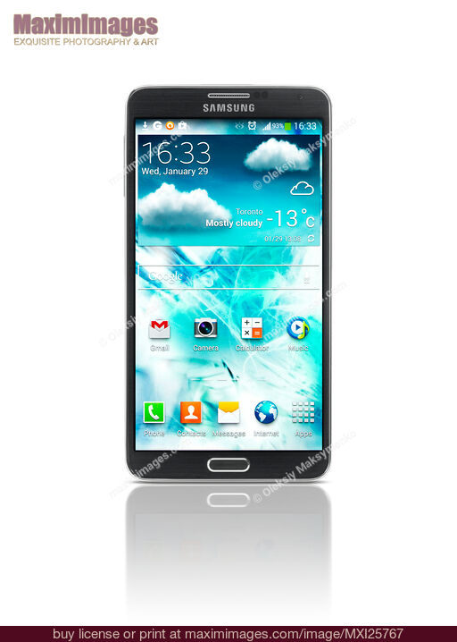 Samsung Galaxy Note III smartphone. Stock Photo MXI25767