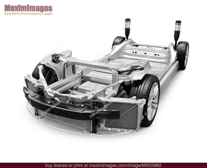 Tesla Model S electric car base. Stock Photo MXI25862