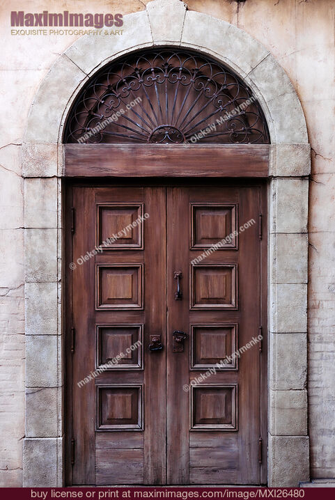 Old wooden door texture. Stock Photo MXI26480