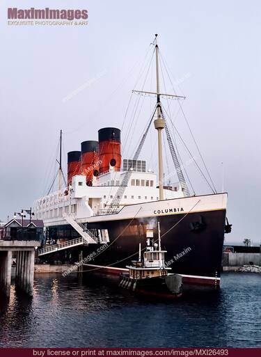 SS Columbia steam liner attraction at Tokyo Disneysea. Stock Photo MXI26493