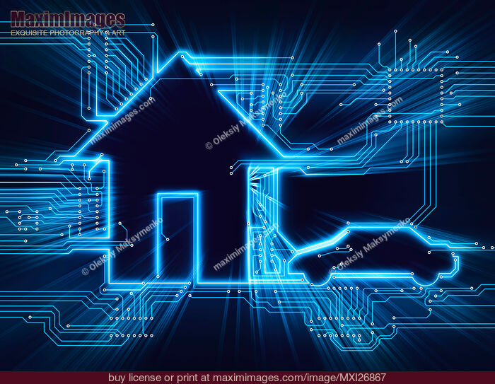 Connected home and car concept. Stock Image MXI26867