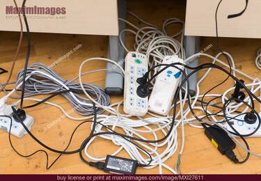 Wiring mess. Stock Photo MXI27611