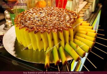 Rice cake at food market in China. Stock Photo MXI27644