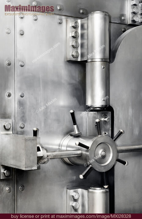 Bank Vault Locked Safe Door. Stock Photo MXI28328