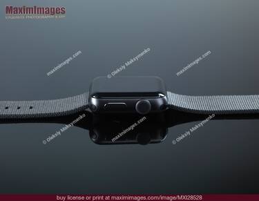 Apple Watch smartwatch side view. Stock Photo MXI28528