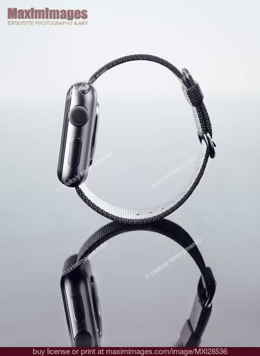 Apple Watch smartwatch side view. Stock Photo MXI28536