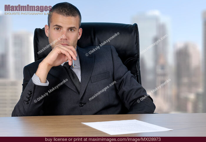 Businessman in his Office. Stock Photo MXI28973