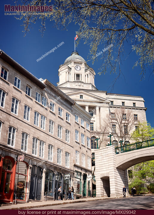 Old Post Office building in Quebec City Canada. Stock Photo MXI29342