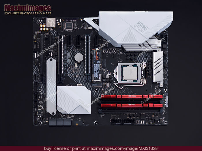 Computer motherboard ASUS Prime Z370-A with Intel CPU V-NAND M2 SSD ...