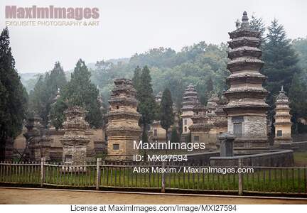 Photo of The Pagoda forest at Shaolin Temple in China | Stock Image ...