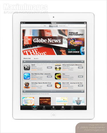 Photo of Apple iPad 2 Tablet Computer App Store | Stock Image MXI23352