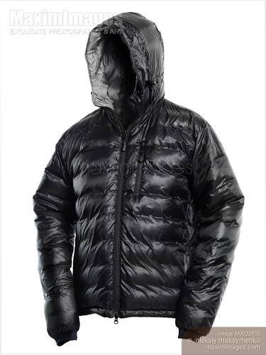 Photo of Black Winter Jacket on White Background | Stock Image MXI23935