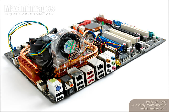 Photo of Computer Motherboard Isolated | Stock Image MXI19439