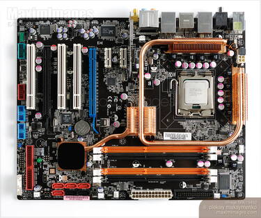 Photo of Computer Motherboard with Intel CPU | Stock Image MXI19433