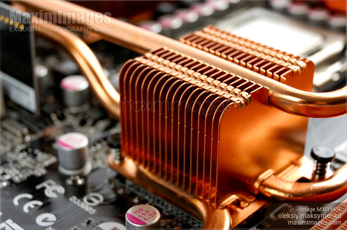 Photo of Copper Radiator Closeup | Stock Image MXI19436