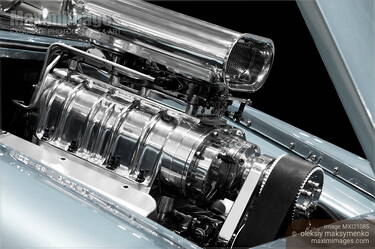 Photo of Custom Racing Car Engine | Stock Image MXI21085
