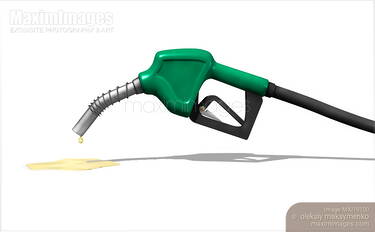 Image of Dripping gas pump nozzle | Stock Image MXI19100