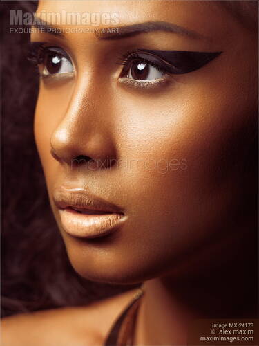 Photo of Exotic closeup beauty face portrait | Stock Image MXI24173