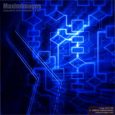 Image of Flowchart algorithm diagram background | Stock Image MXI19188