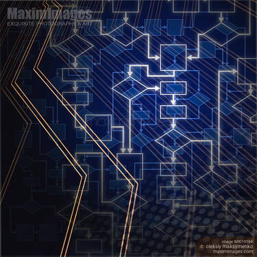 Image of Flowchart algorithm scheme background | Stock Image MXI19184