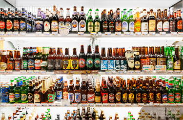 Photo of Imported beers in a store | Stock Image MXI27168