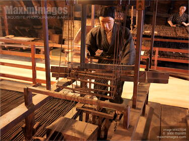 Photo of Japanese textile worker museum display | Stock Image MXI27038