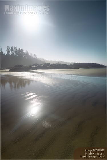 Photo of Pacific Rim National Park surreal sunrise scenery of the sandy ...