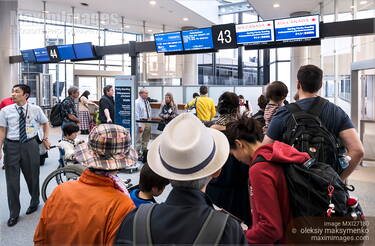 Photo of People at airport gate | Stock Image MXI27180