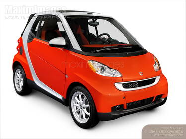 Photo of Red Smart Fortwo City Car | Stock Image MXI20495