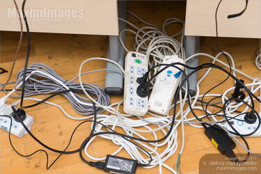 Photo of Wiring mess | Stock Image MXI27611