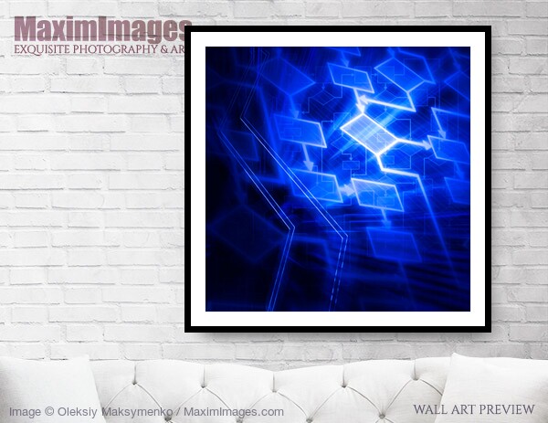 Art Print of Abstract software algorithm flowchart | Wall Art #MXI19187