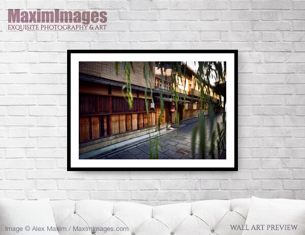 Art Print of Artistic photo of Japanese restaurant front entrance ...