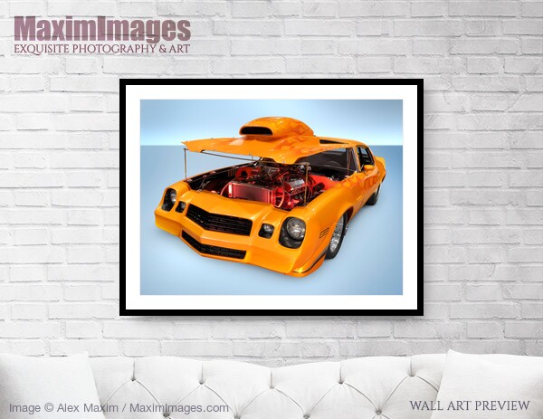 Art Print of Custom Muscle Car | Wall Art #MXI21080