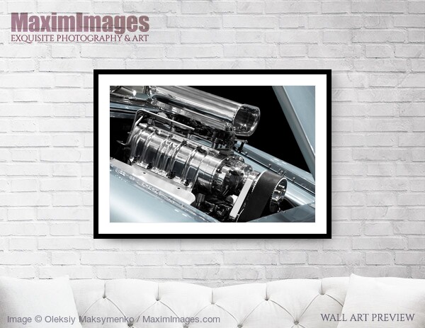 Art Print of Custom Racing Car Engine | Wall Art #MXI21085