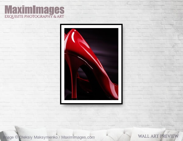 Art Print of Red sexy high heels abstract | Wall Art #MXI24785