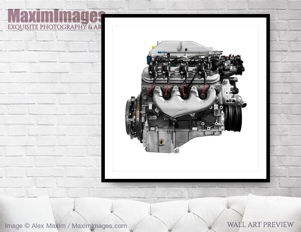 Art Print of Supercharged V8 Engine | Wall Art #MXI23128