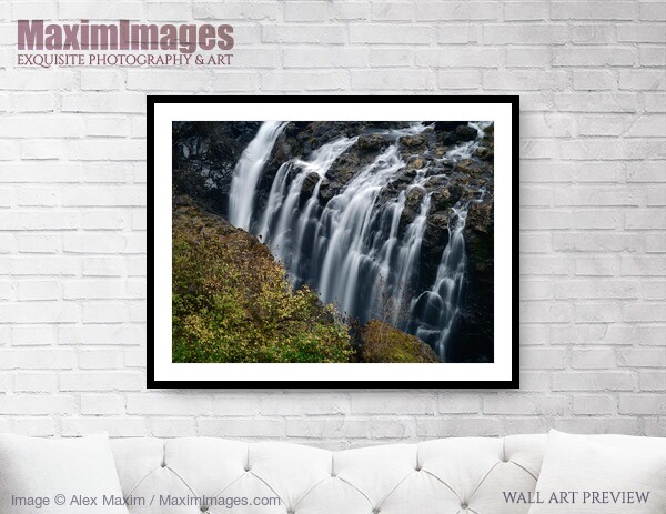 Art Print of Waterfall at Englishman River Falls Provincial Park on ...