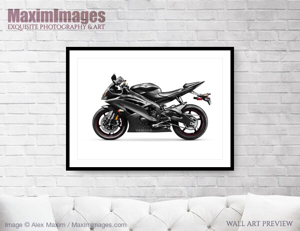 Art Print of Yamaha R6 supersport motorcycle | Wall Art #MXI25718